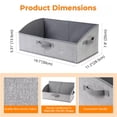 2-Pack Trapezoid Fabric Storage Bins, Foldable Closet Organizers with ...