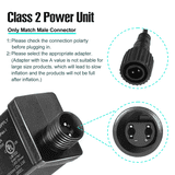 Inflatable Plug Replacement Power Adapter, 2.0A Class 2 Power Supply ...
