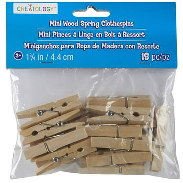 Mini Spring Clothespins Natural - 250 per pack, 6 packs - Walmart.com