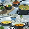 Cook N Home 10-Piece Ceramic Nonstick Cookware Set, Includes Frying ...