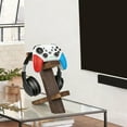 BUTOMKY Solid Wood Gaming Headphone & Controller Stand - 2-Tier ...