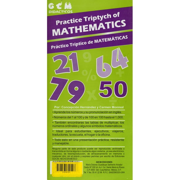 PRACTICE TRIPTYCH OF MATHEMATICS - PRACTICO TRIPTICO DE MATEMATICAS ...