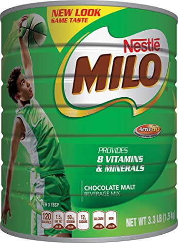 Nestle Milo Chocolate Malt Beverage Mix Jumbo 3.3 Pound Can (1.5kg ...