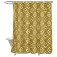 Brown Slate Diamonds Shower Curtain, Abstract Vintage Minimalist ...