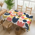 Chilfamy 1pc Abstract Tulip Shapes Pattern Print Rectangle Dining ...