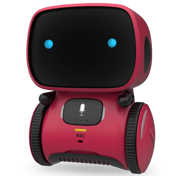Intelligent voice-activated tactile robot toy that can dance, sing and ...