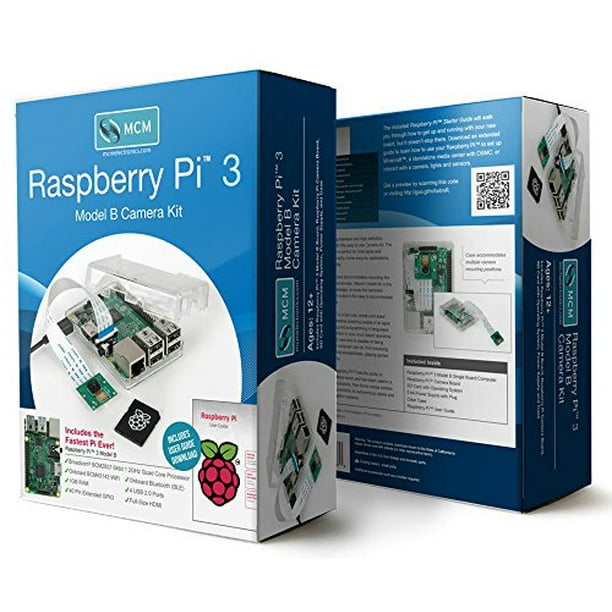 MCM Electronics Raspberry Pi 3 83-16566RK Model B Camera Kit, Camera ...