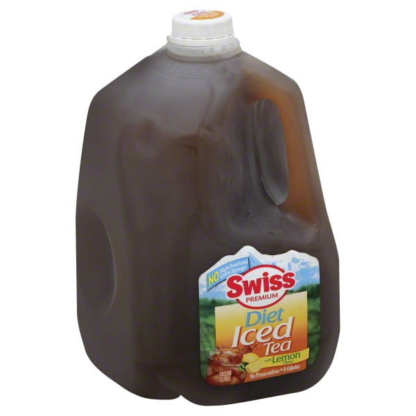 Swiss Premium Diet Lemon Iced Tea, 1 Gallon - Walmart.com