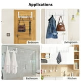 Optish Over The Door Hooks, 12 Coat Hooks Towel Rack, Space-Saving ...