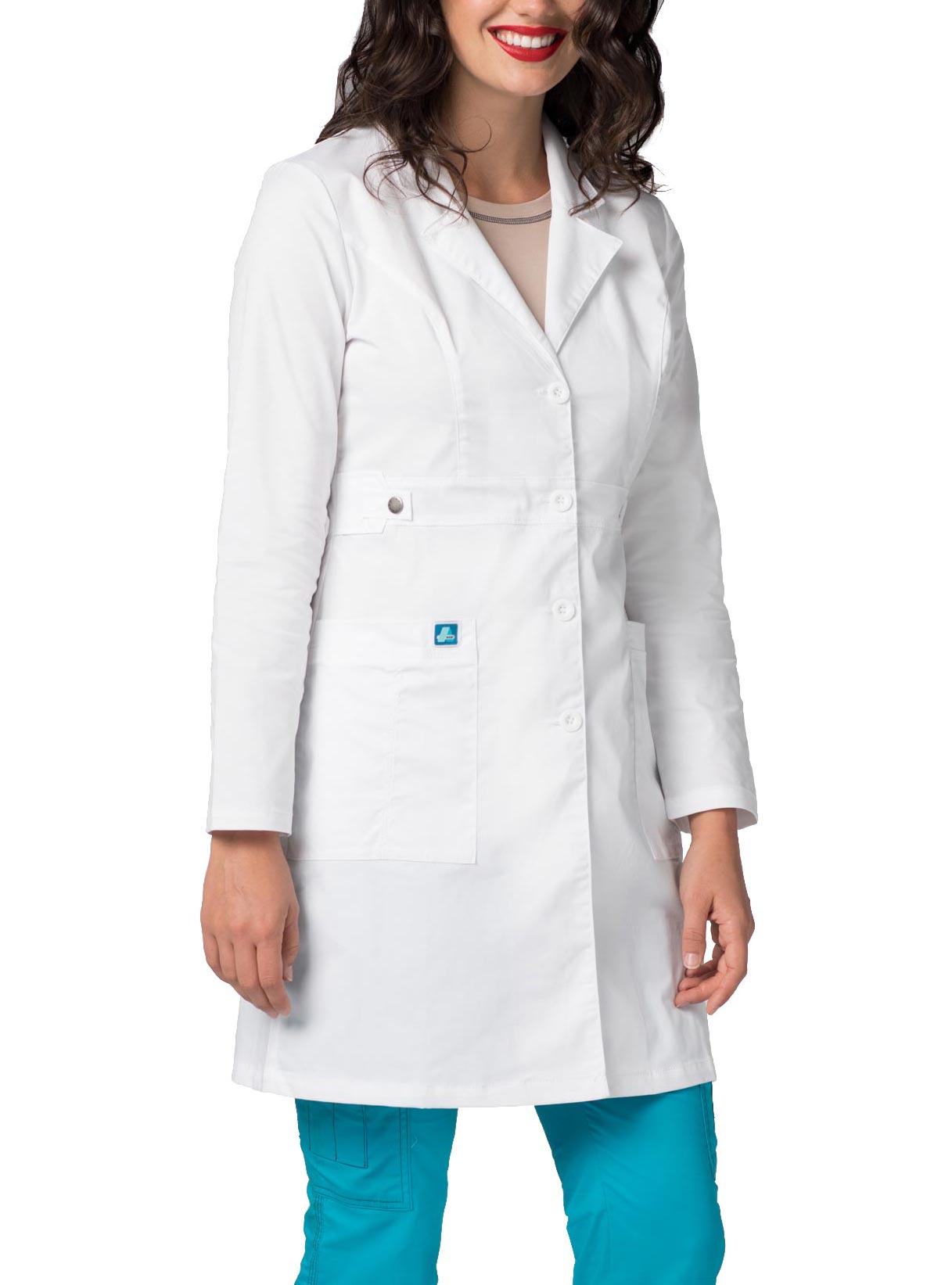 Adar Pop-Stretch Lab Coat For Women - 36" Tab-Waist Lab Coat | Walmart ...