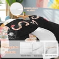 Black Letter S Flower Queen Duvet Cover Set, Watercolor Alphabet S Pink ...