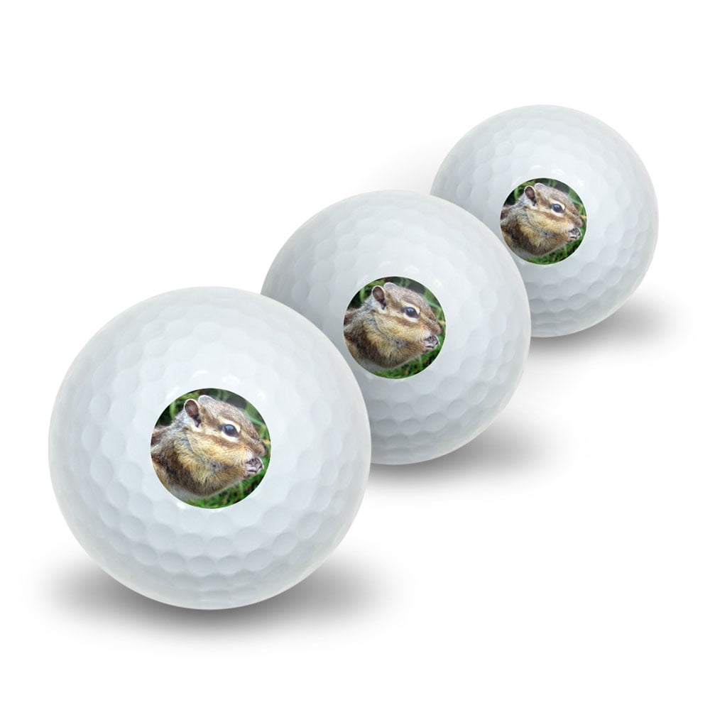 Chipmunk Eating Novelty Golf Balls 3 Pack - Walmart.com