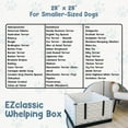 "EZwhelp EZclassic Portable Whelping Box for Small Dogs with Rails, 28 ...