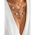 14-Piece Yellow Gold Butterfly, Heart, Star & Moon Pendant Necklace Set ...