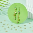 100Pcs 304 Stainless Steel Fancy Bead Caps Flower 5-Petal Golden 8x3mm ...