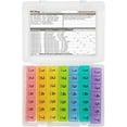 Pill Thing 7-Day Weekly Pill Box Organizer Case, Secure Small Travel ...
