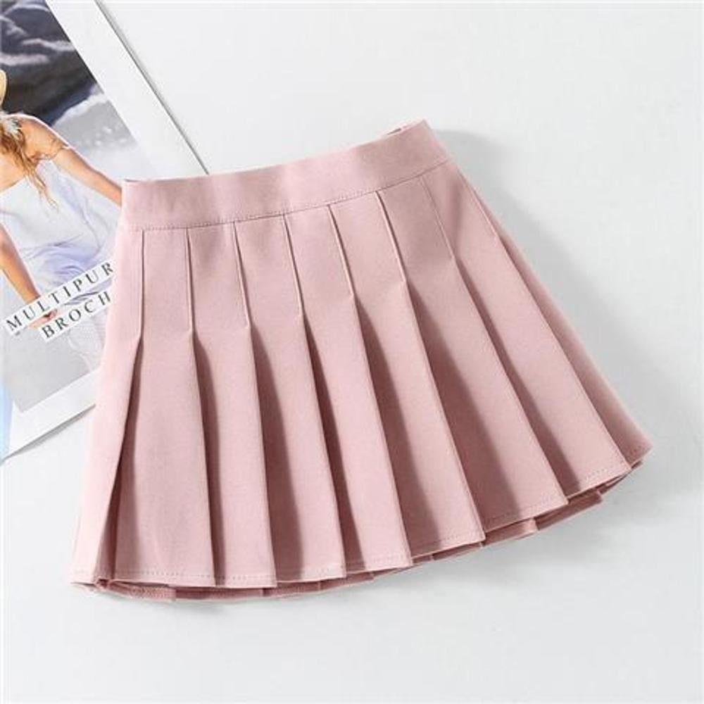 Esaierr Girls Short Skirt Summer High Waisted Pleated Skirt School ...