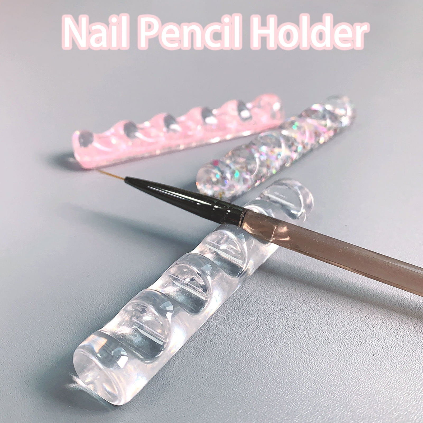 dianhelloya Nail Art Tools Nail Pen Holder Smooth Surface Shatterproof ...