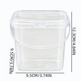 Clear Food Grade Plastic Storage Buckets With Sealed Lids And Portable ...
