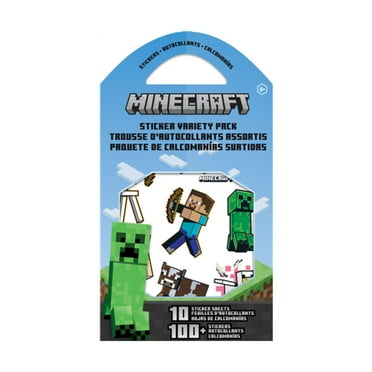Minecraft Raised 3D Stickers | One Sheet - Walmart.com