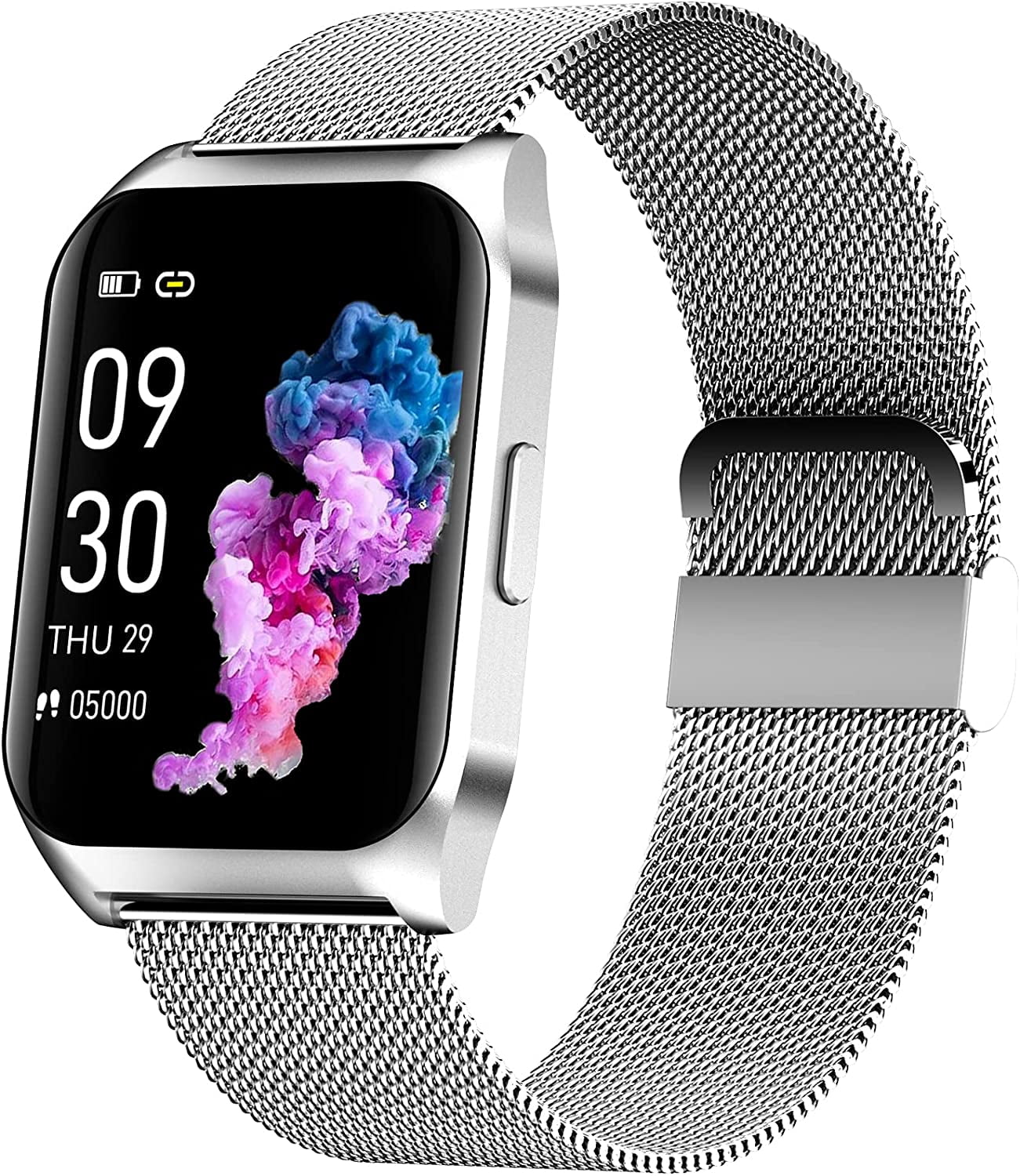 Reloj inteligente JM E17 con llamadas Bluetooth y monitor de frecuencia ...