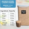 2-Pack Extra Large 9.5L (321 Oz) Airtight Bulk Food Storage Containers ...