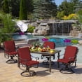 ARDEN 4-Pack Outdoor Patio Dining Chair Cushion, 20x44, Rain-Proof Seat ...