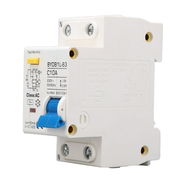 AC Type Leakage Protection Switch Din Rail Mount 1P Miniature Ground ...
