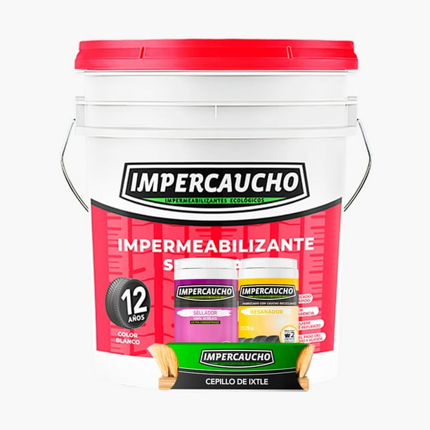 Kit Impermeabilizante Impercaucho Siliconado y Mejorado 40m2 a dos ...