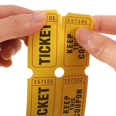 400 Double Stub Raffle Tickets Red/Blue - Keep This Coupon for Carnival ...