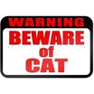 Warning Beware of Cat Sign - Walmart.com