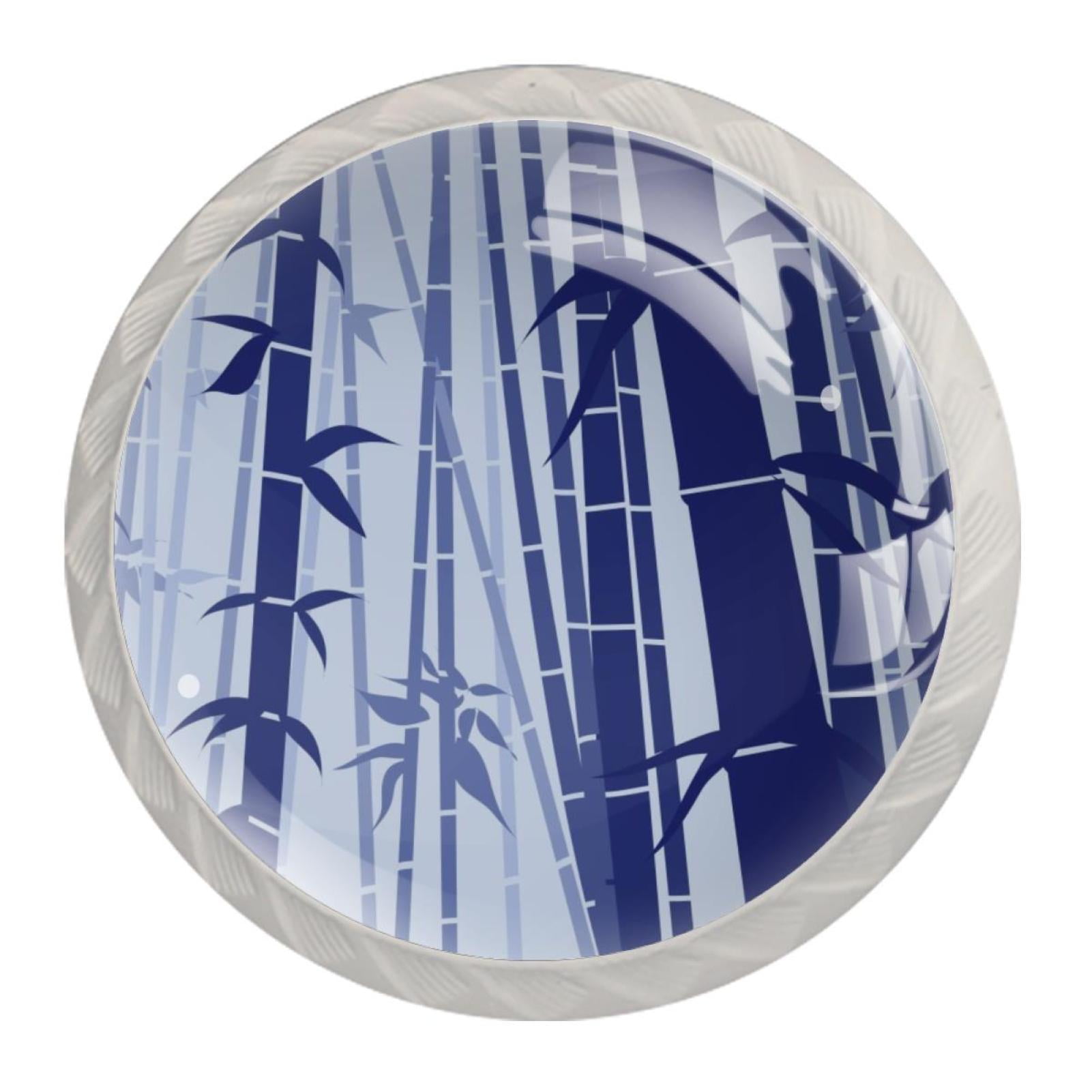 4 Pcs Japanese Bamboo Knobs for Kitchen Cabinet Cupboard Dresser ...