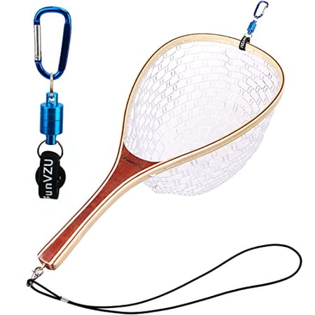 FunVZU Fly Fishing Net - Thoughtful Design Fishing Landing Net Trout ...