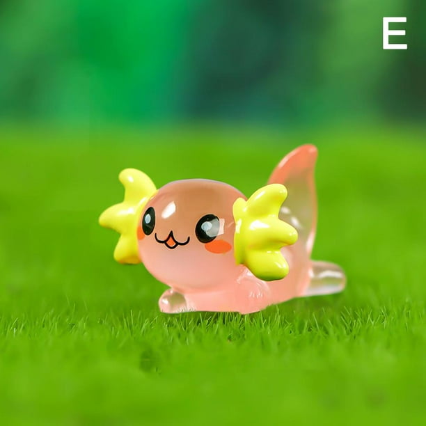 Mini Axolotl Figurine Miniature Sculpture Resin Axolotl Figurine Decor ...