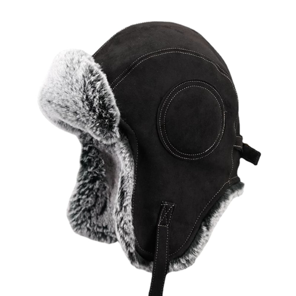 HAORUN Men Aviator Trapper Hat Ski Ushanka Russian Cossack Bomber Faux ...