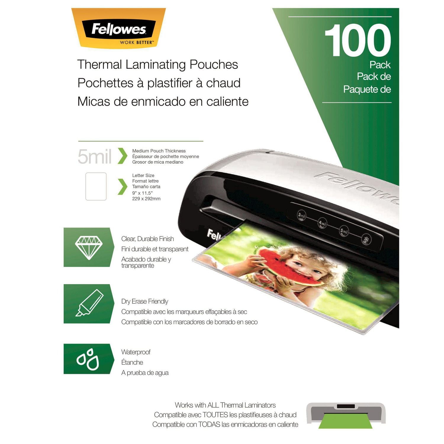Click here for Fellowes Thermal Laminating Pouches - Letter  5 Mi... prices