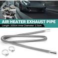 78.7inch Universal Stainless Steel Exhaust Pipe 1inch ID Parking Air ...