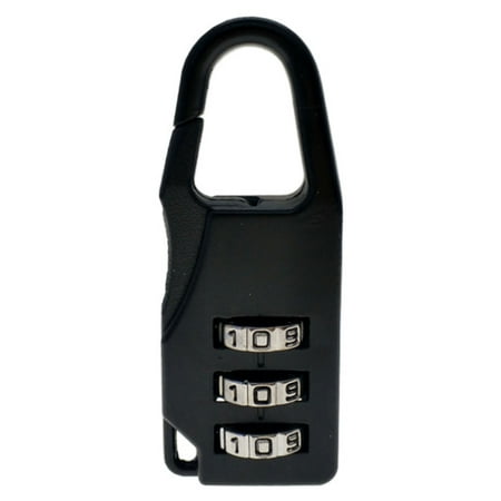 3 Dial Digit Number Code Password Combination Padlock Travel Lock ...