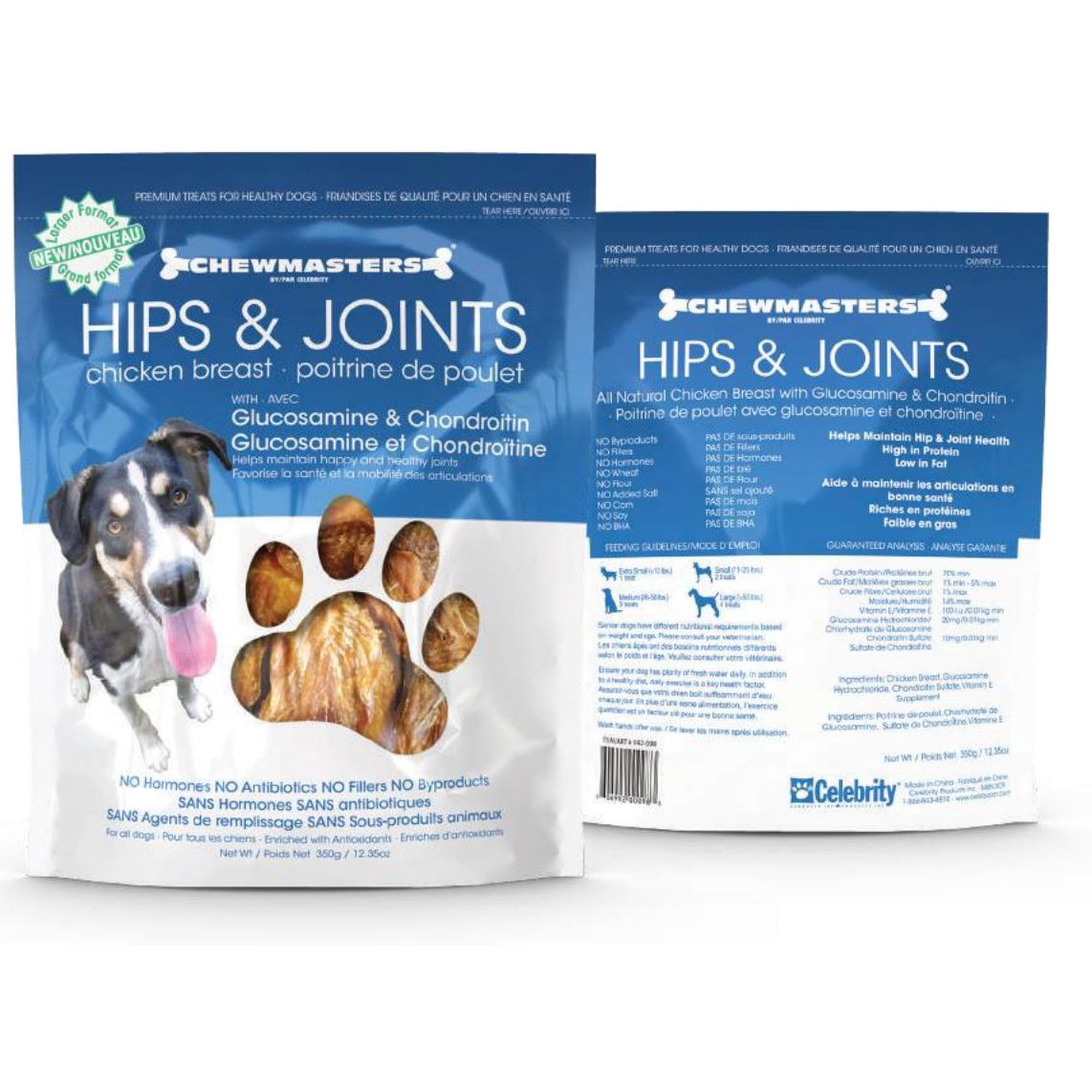 Click here for Pack Of 3 - Chewmasters Hip & Joints Jerky Dog Tre... prices
