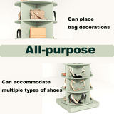 7 Tier Rotating Shoe Rack Revolving 360 Round Shoe Rack - Walmart.com