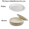 Oval Paper Plates Brown, 12 Inch Large Paper Plates, Eco Friendly ...