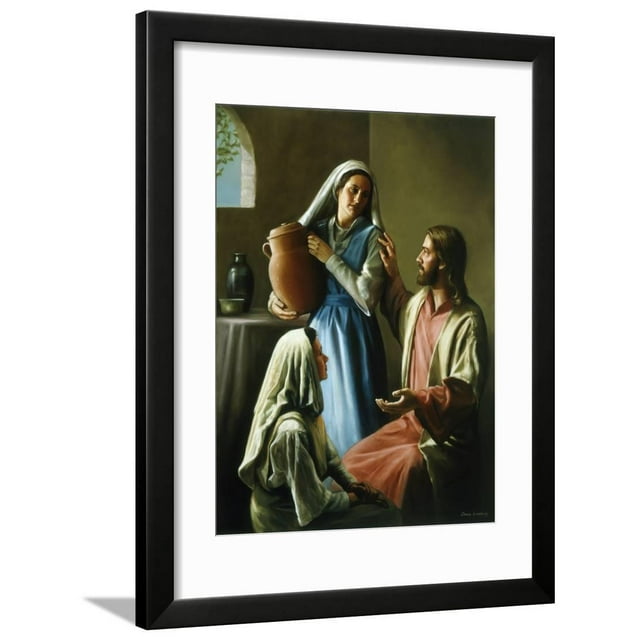 Mary and Martha Framed Print Wall Art by David Lindsley Sold by Art.Com ...