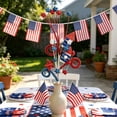 4Pcs Glitter Rocket Star Floral Picks Usa Flag Color Firework Shaped ...