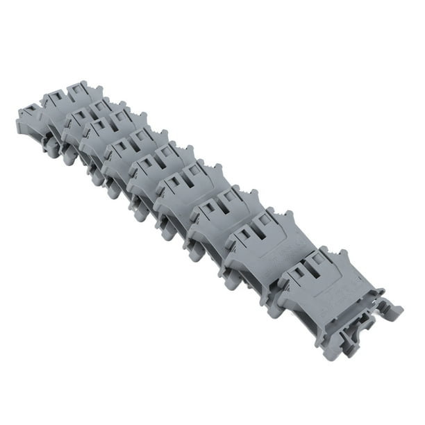 Pure Copper Terminal Block,50Pcs DIN Rail Mount DIN Rail Mount Terminal ...