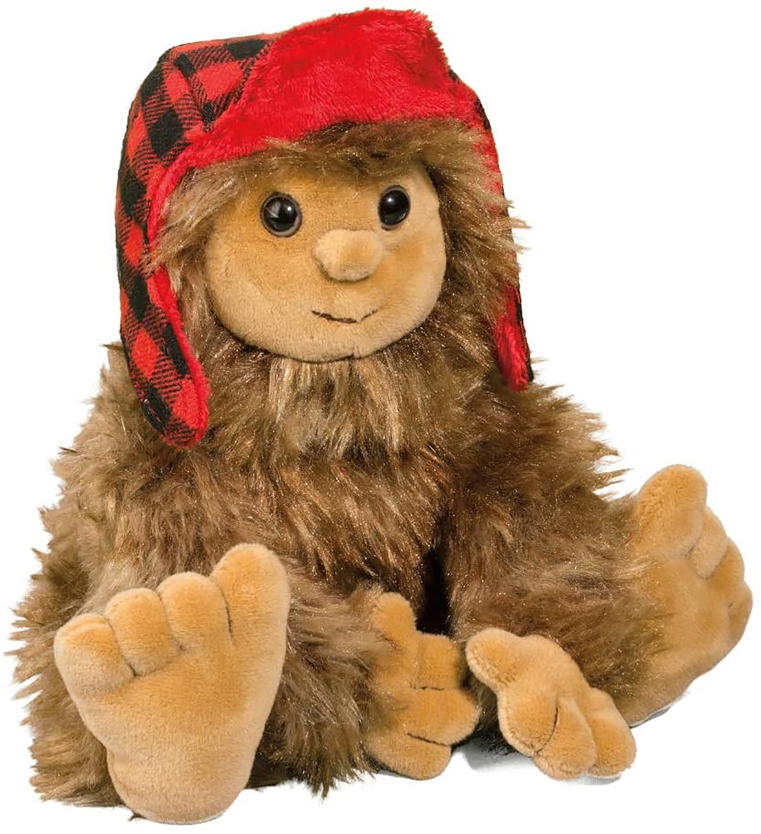 Douglas Holiday Sasquatch Plush Stuffed Animal with Bomber Hat, 6 ...