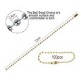 100pcs 12cm Bead Chains Connector Clasp, Ball Chain Keychain Tag Key ...