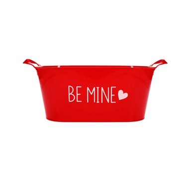 Valentine's Heart Shaped and Slotted Baskets with Handles, 6.875x8.25x5 ...