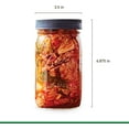Ball Fermentation Kit w/ Lid & Weights, 32 oz Wide Mouth Mason Jar Set ...