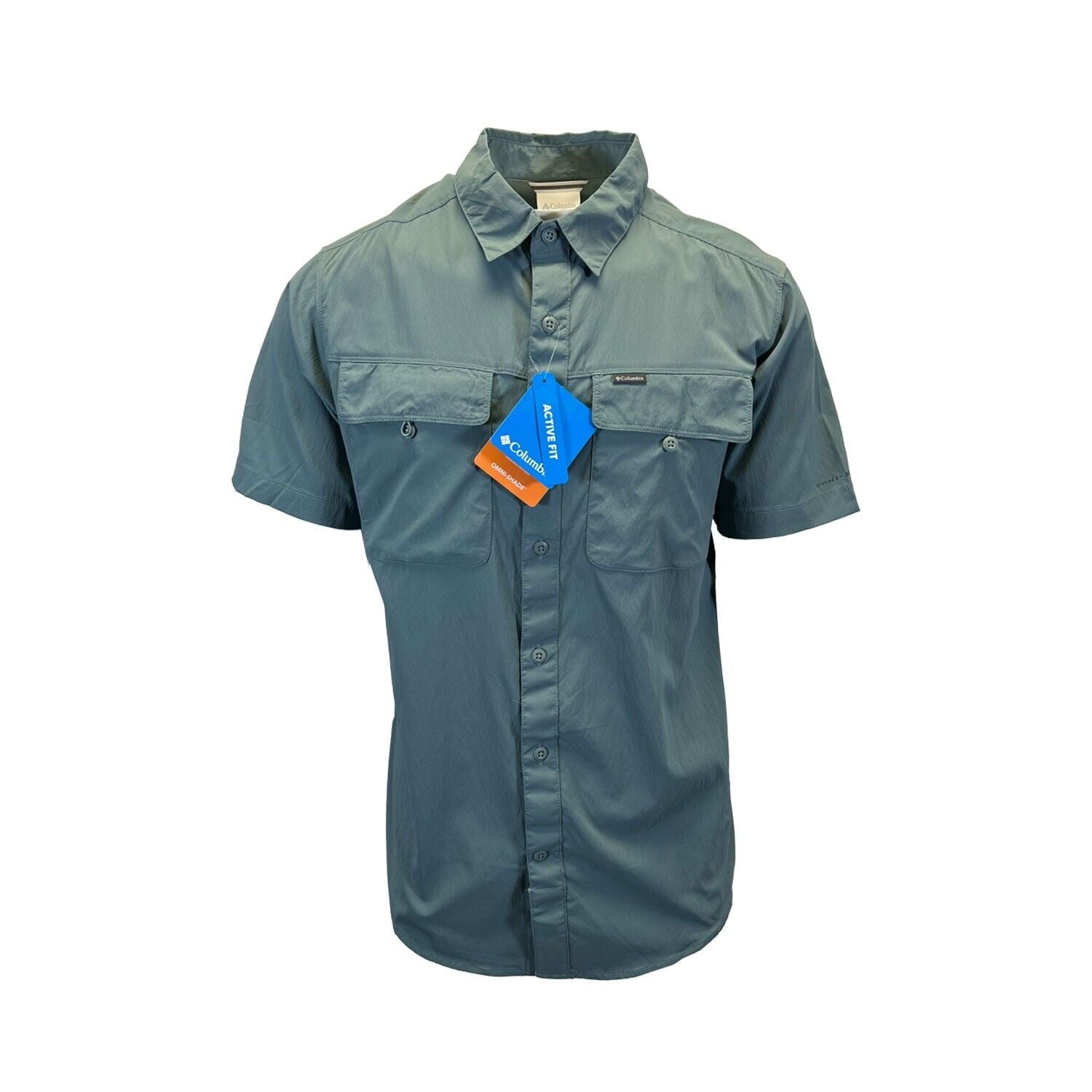 Click here for Columbia Mens Thyme Green Shirt Silver Ridge Short... prices