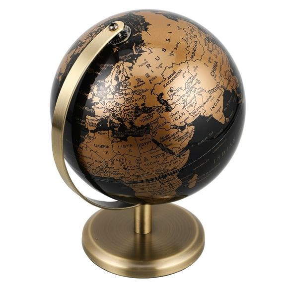 HPDDIN Mini Vintage World Globe, Small Plastic Rotating Earth, Desktop ...
